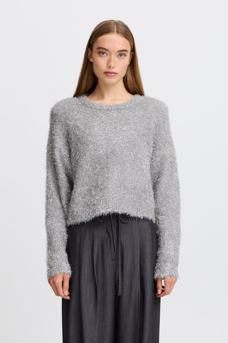 ICHI Blizi Jumper, silver
