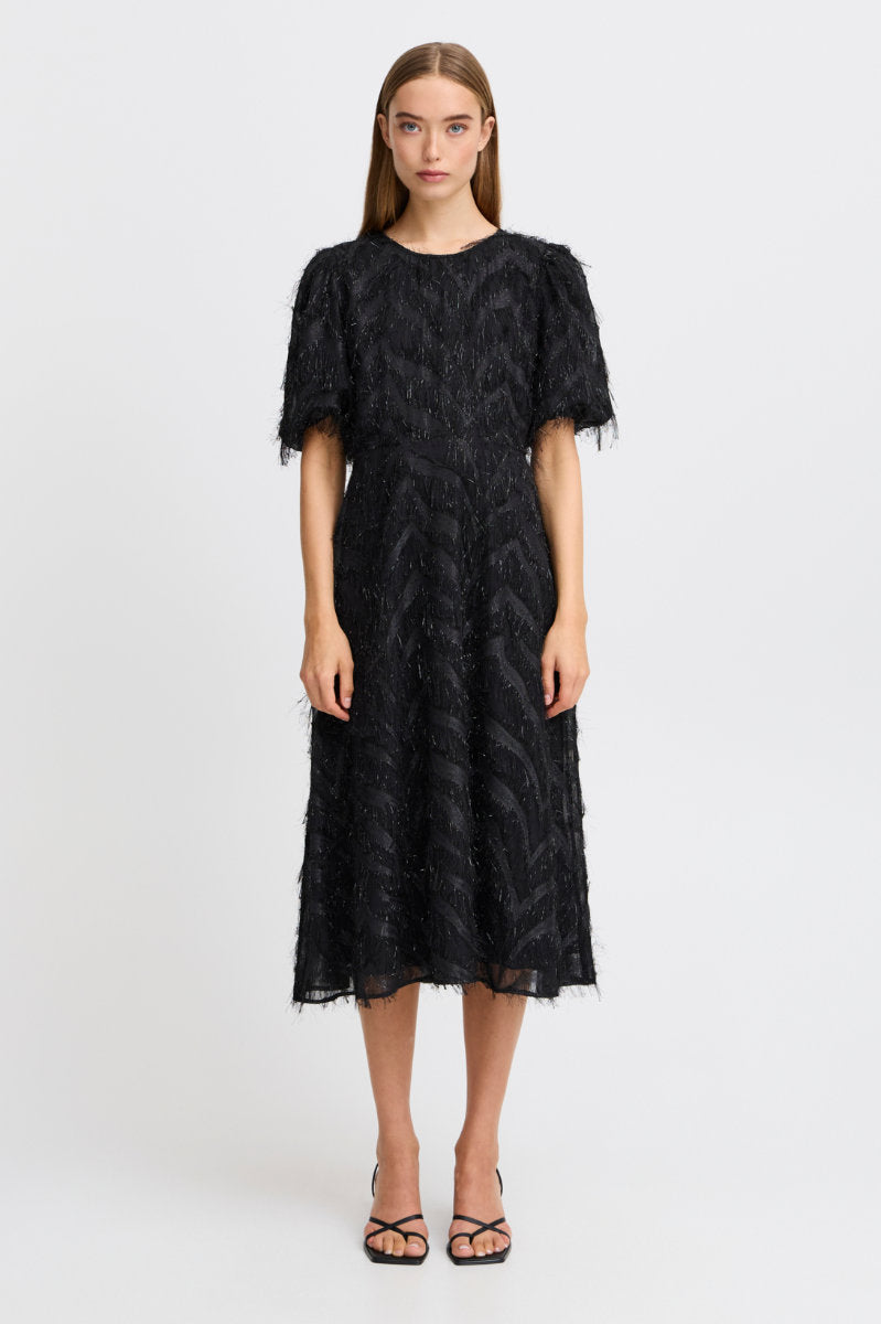 ICHI Charlsti dress, black