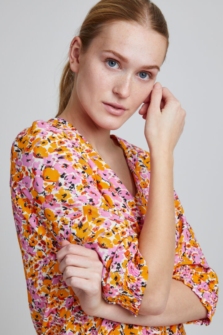 Flouri top, peach